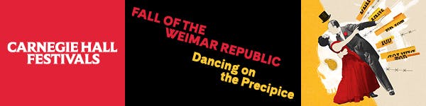 Carnegie Hall Announces Full Schedule of Events for Weimar Festival ...