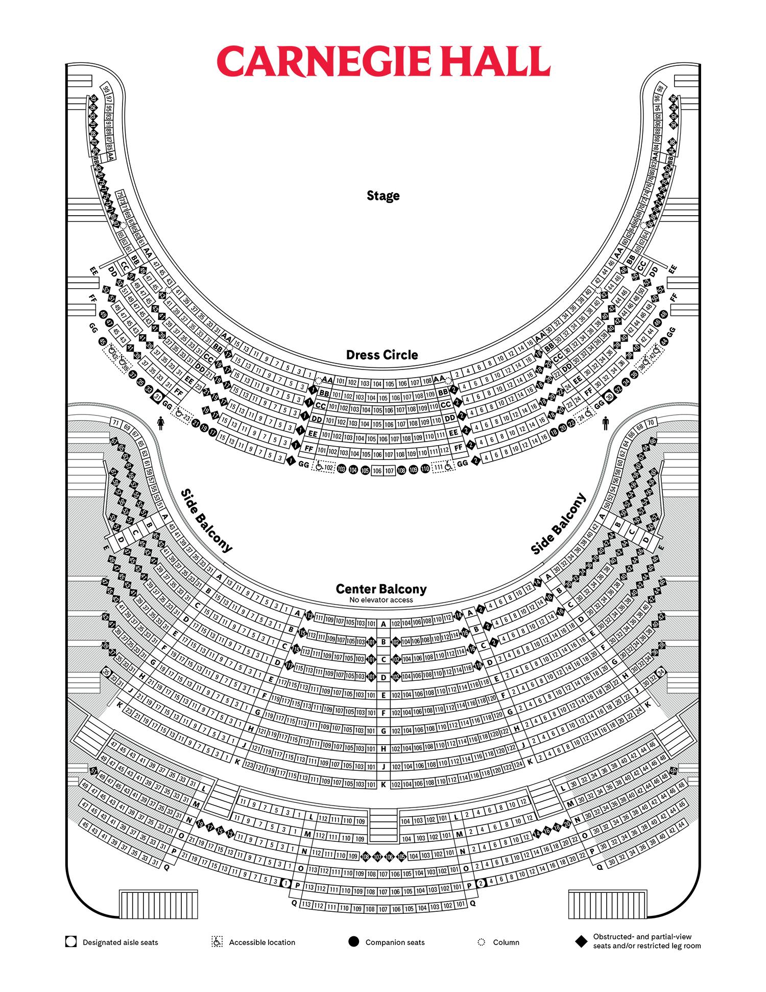 Seating Charts | Carnegie Hall